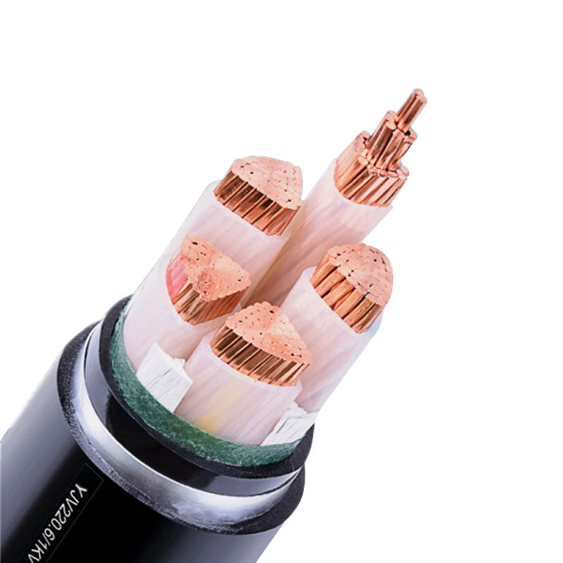 Wholesale 0.6/1kv Low Voltage Copper Aluminum Conductor 1 2 3 4 5 Core XLPE PVC Insulated Swa ...